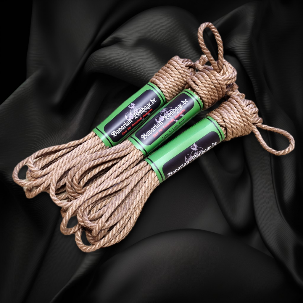 Jute S-Edition 6mm EXKLUSIV; Set 3x8 - Bavarian-Bondage